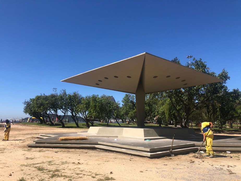 Joia modernista: o coreto Estrela, no Parque do Flamengo, está sendo ...