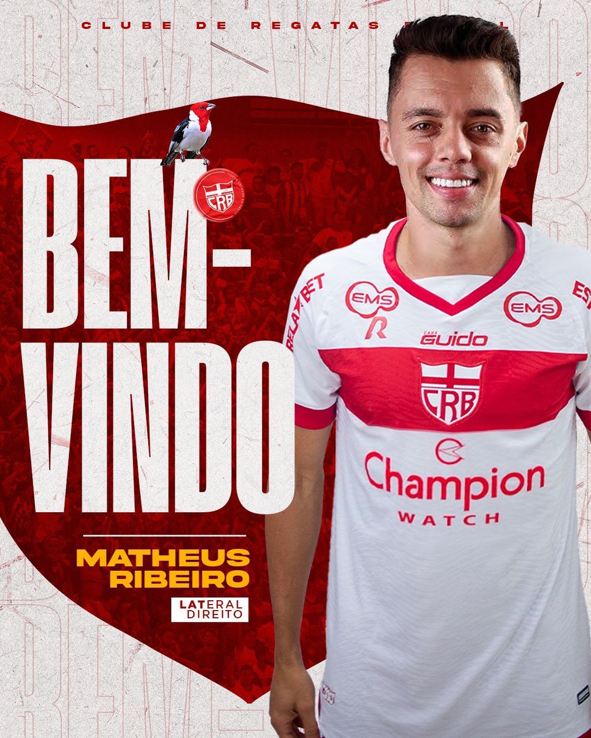 CRB anuncia lateral Matheus Ribeiro e acerta permanências de Gabriel ...