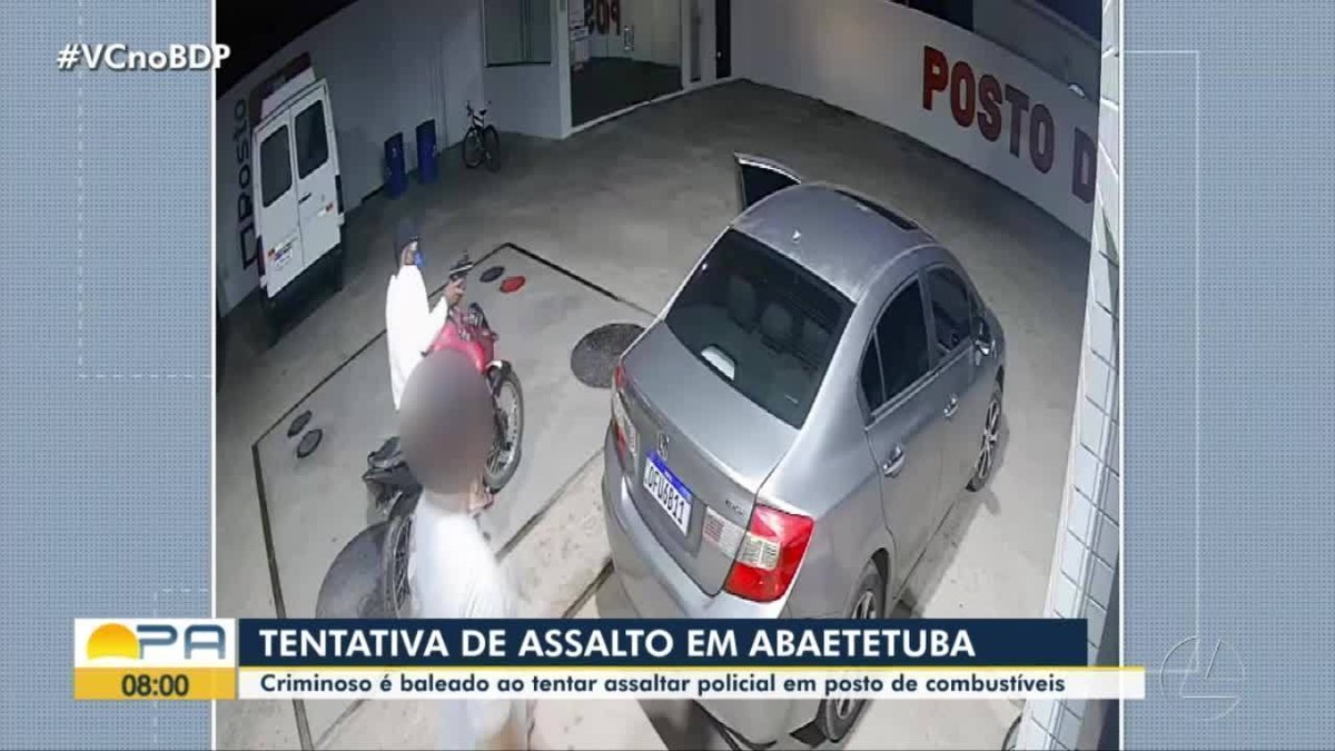 VÍdeo Assaltante é Baleado Ao Tentar Roubar Policial Em Posto De