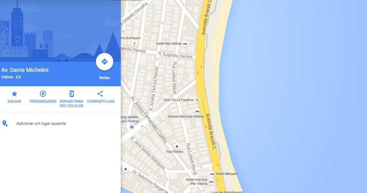 G1 - Araceli dá nome a trecho da Av. Dante Michelini no Google Maps ...