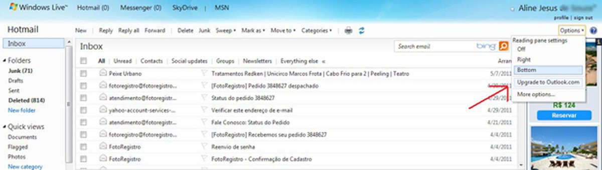 Como migrar a interface do Hotmail para o Outlook.com | Dicas e ...