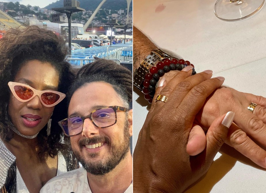 Atriz Maria Gal fica noiva aos 47 anos de Fabio Nahon