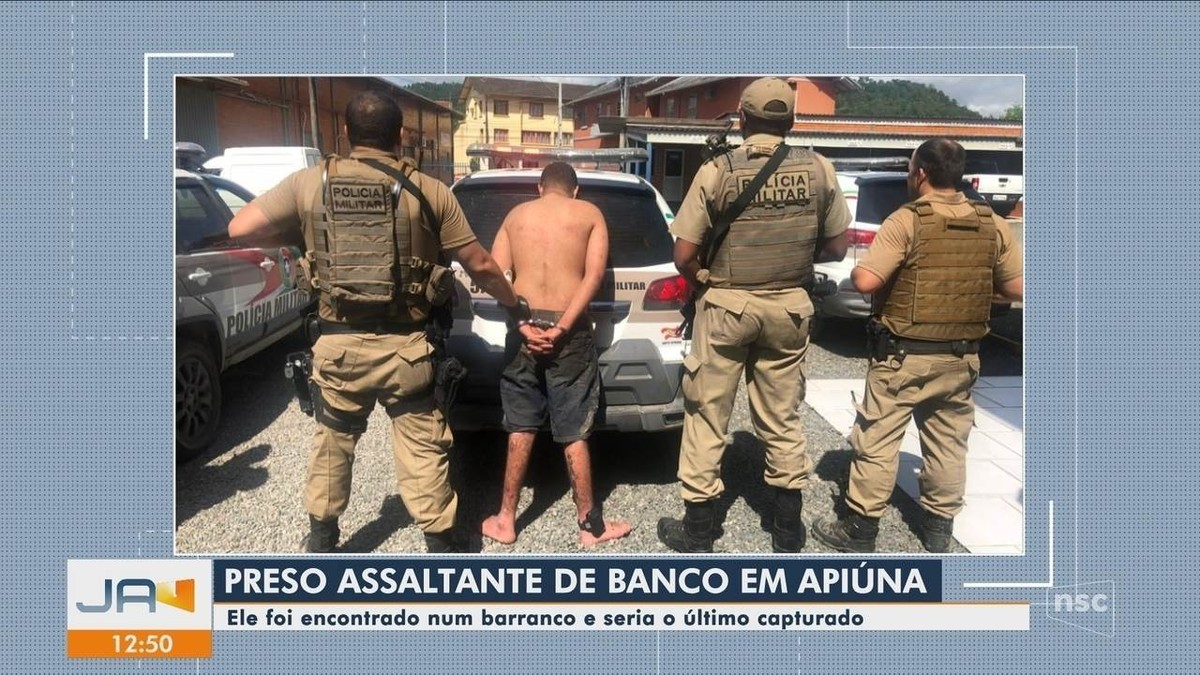 Suspeito de assalto a banco com reféns em SC é preso após chamar ...