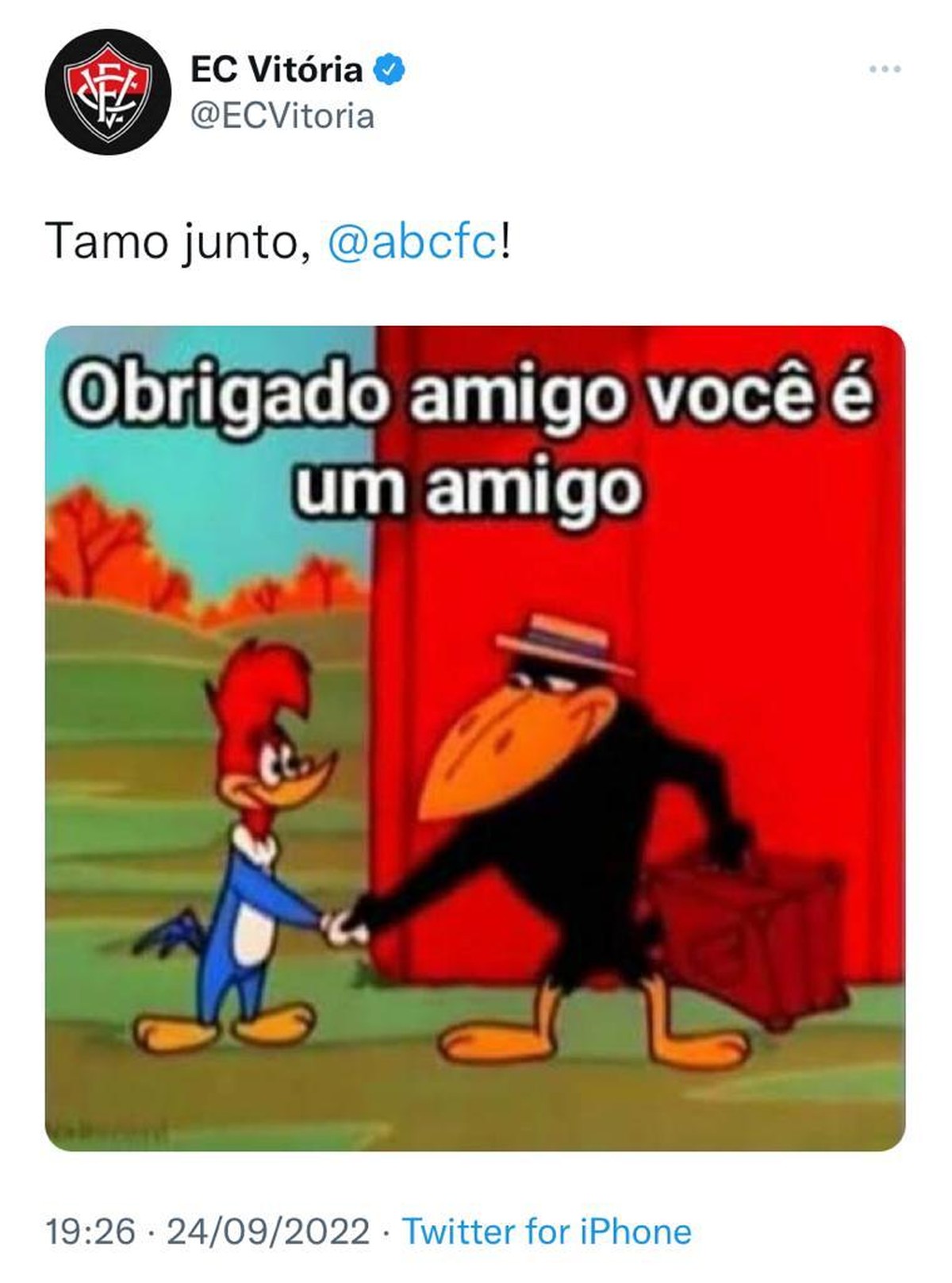 Obrigado Amigo Você é Um Amigo Vitória Usa Meme Para Agradecer