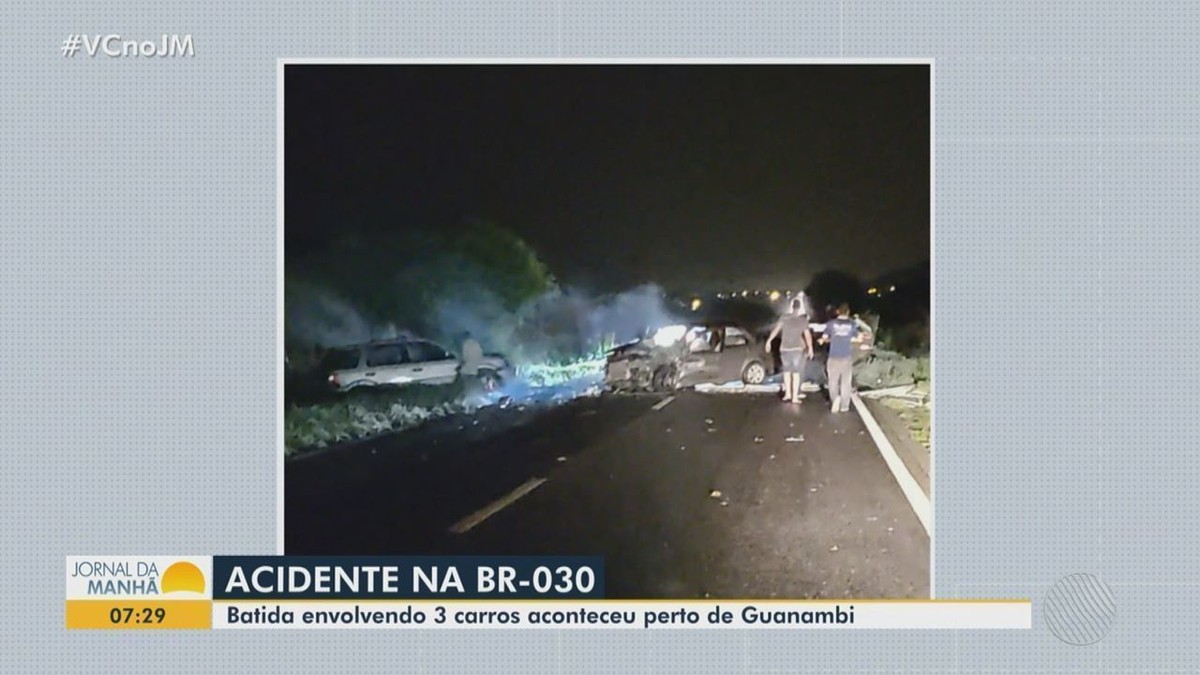 Três pessoas ficam gravemente feridas após batida entre três carros no sudoeste da Bahia | Bahia ...