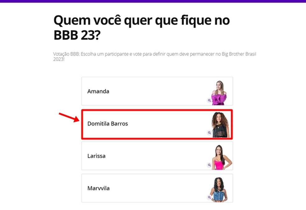 Paredão Bbb 23 Como Votar Em Amanda Domitila Larissa Ou Marvvila