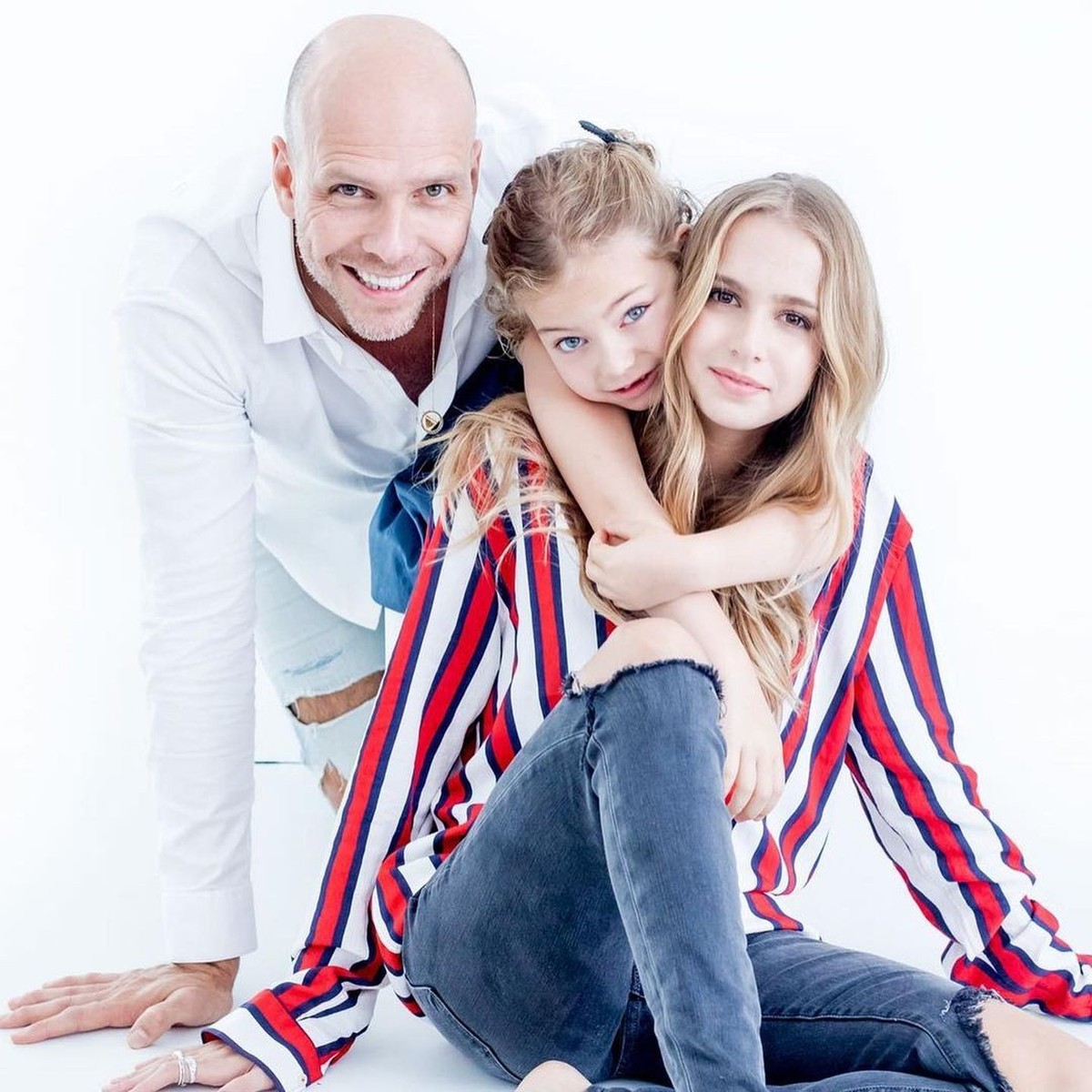 Fernando Scherer posa com as filhas e fala sobre momentos delicados ...