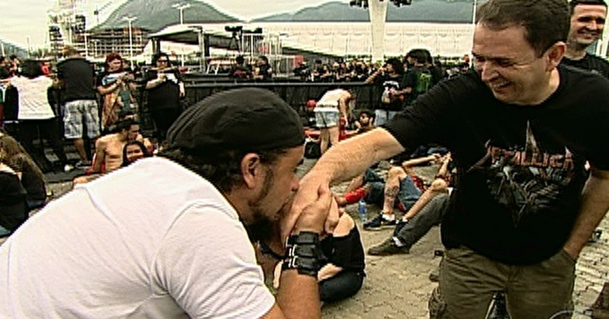 G1 - Cidade do rock recebe padre metaleiro em dia de heavy metal ...