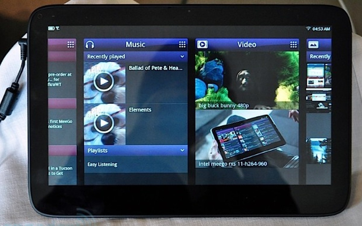 Sistema MeeGo em tablet da Intel ainda se mostra incompleto | Notícias ...