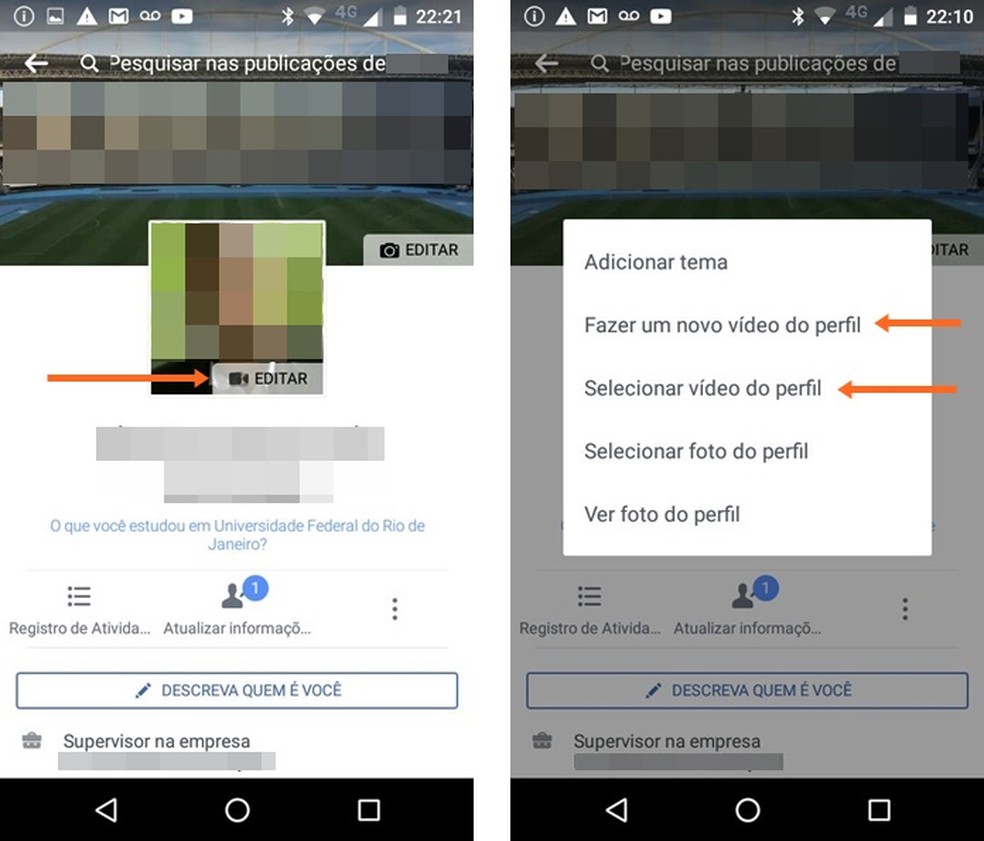 Como adicionar vídeo na foto de perfil do Facebook | Redes sociais ...