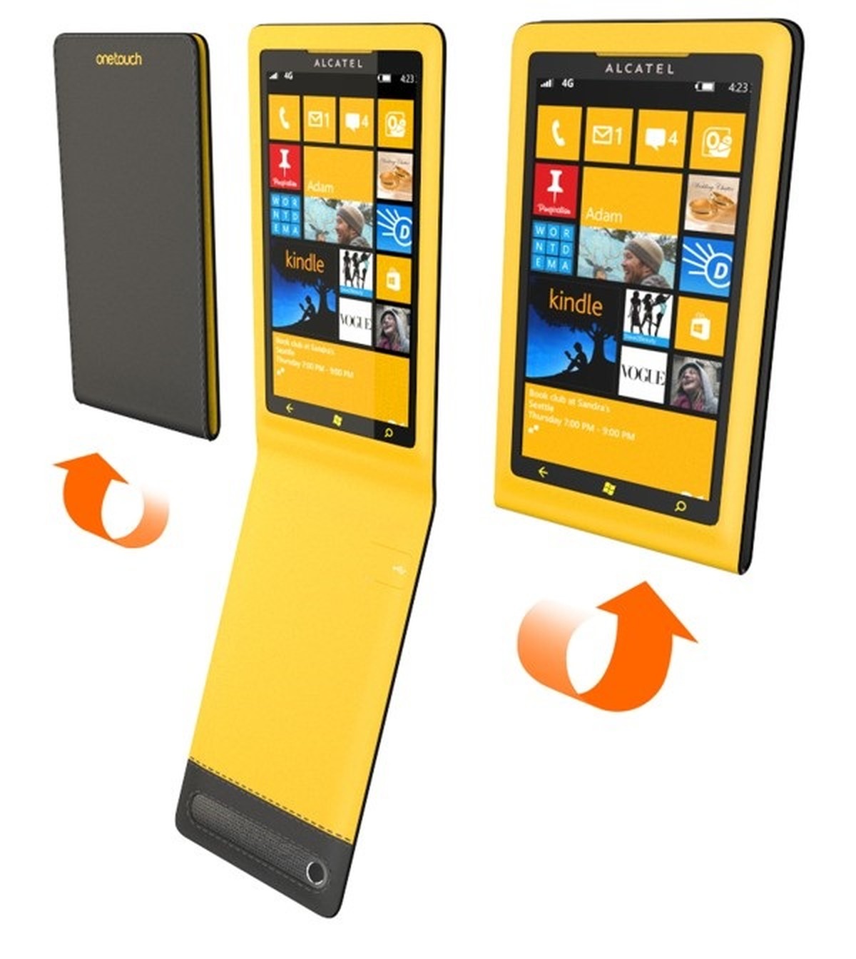 Designer cria conceito de smartphone flip da Alcatel com Windows Phone ...