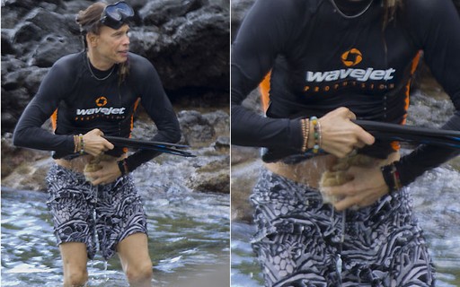 Oi? Steven Tyler toma banho durante sessão de mergulho no Havaí - Quem ...