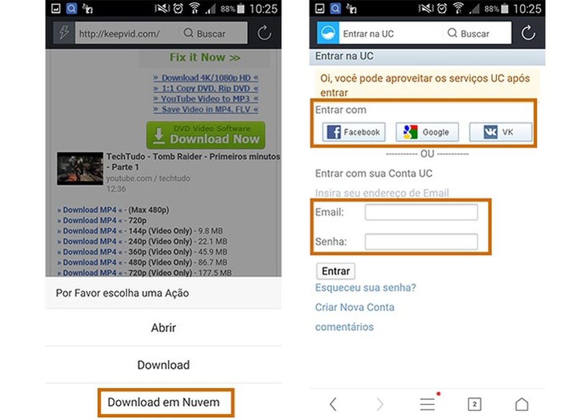 Como usar o Cloud Download do UC Browser | Dicas e Tutoriais | TechTudo