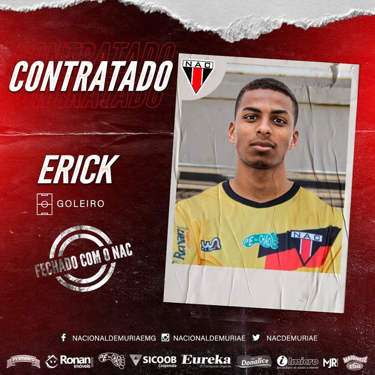 NAC anuncia contratação do terceiro goleiro para 2020 | nacional de ...