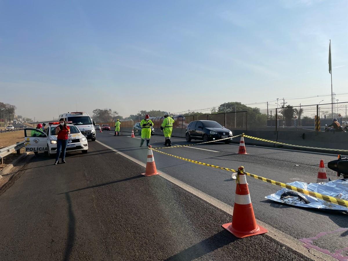 Motociclista e passageira de moto morrem em acidente na Rodovia Anhanguera em Ribeirão Preto, SP ...