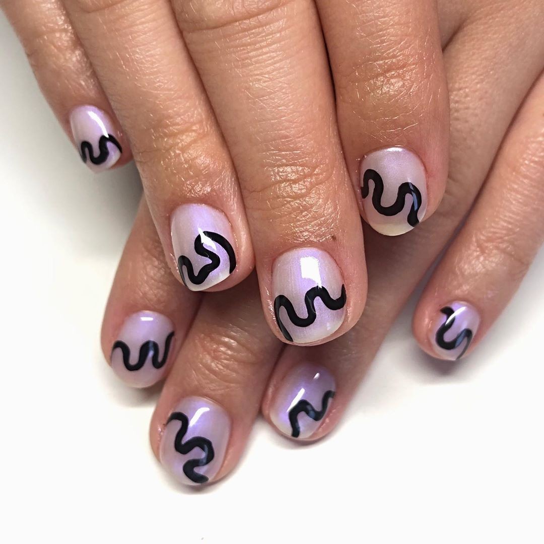 Squiggly Nails: a nail art ondulada que dá um up no visual | Unhas ...