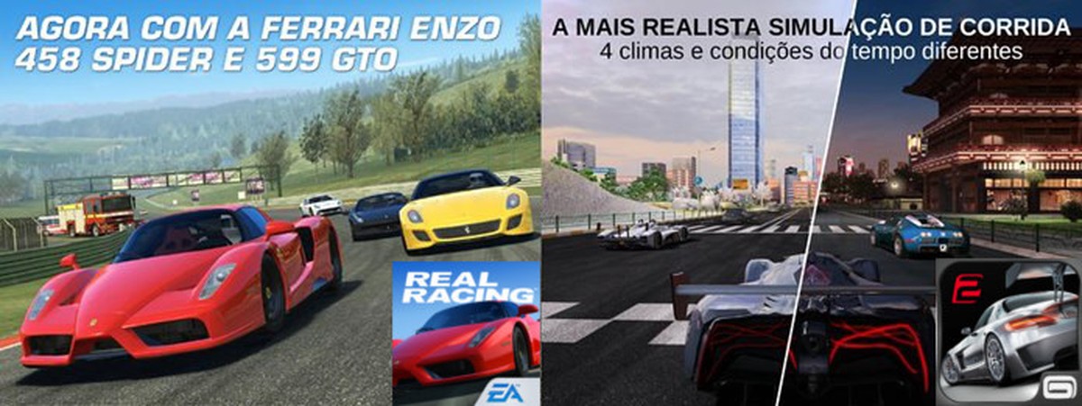 Real Racing 3 x GT Racing 2: comparamos os dois jogos mobile de corrida ...