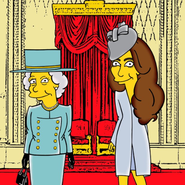 Kate Middleton e Rainha Elizabeth são transformadas em personagens de ...