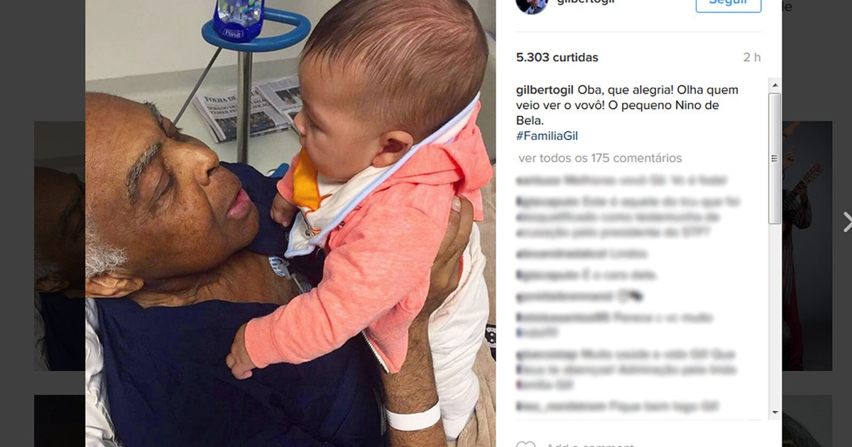 G1 - Gilberto Gil recebe alta após mais de uma semana internado em SP ...