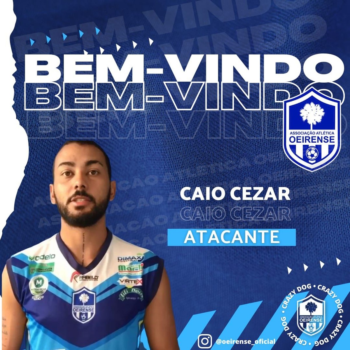 Após empate na estreia do Piauiense, Oeirense anuncia acerto com atacante Caio Cezar | oeirense | ge