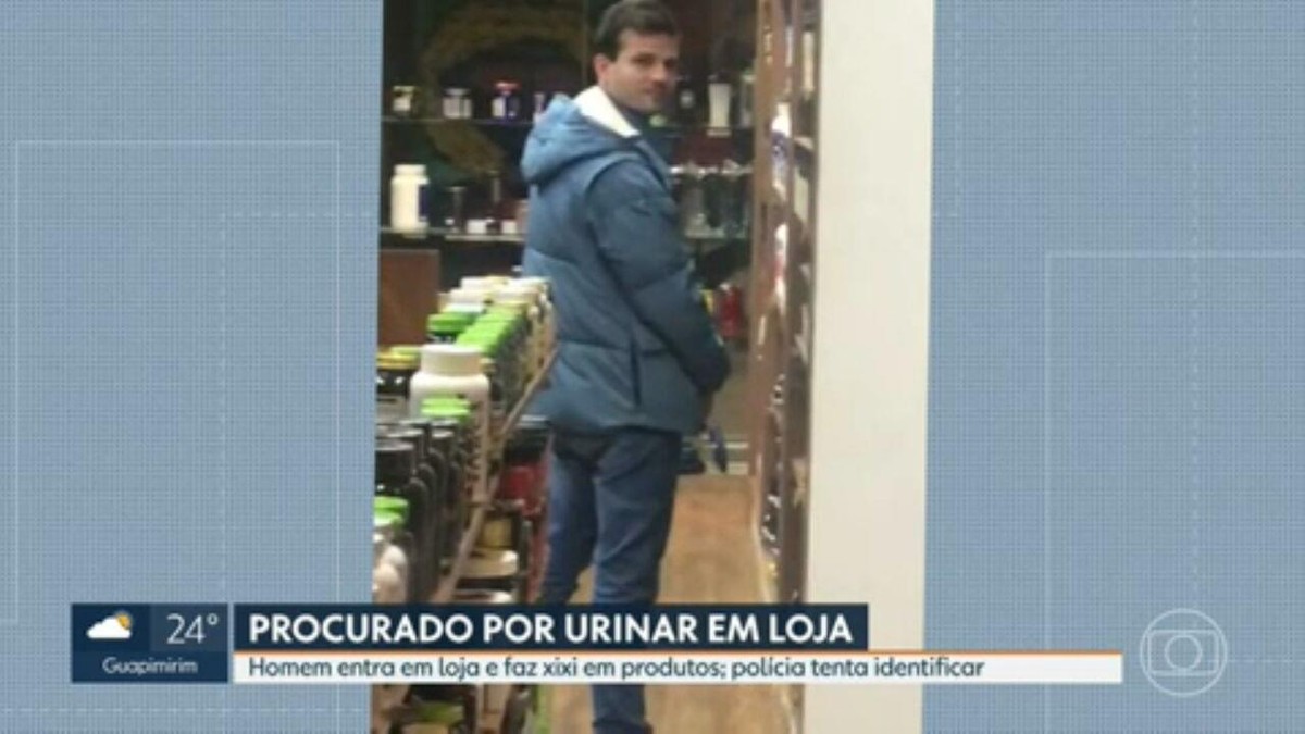 Polícia tenta identificar homem que aparece em imagens fazendo xixi em ...