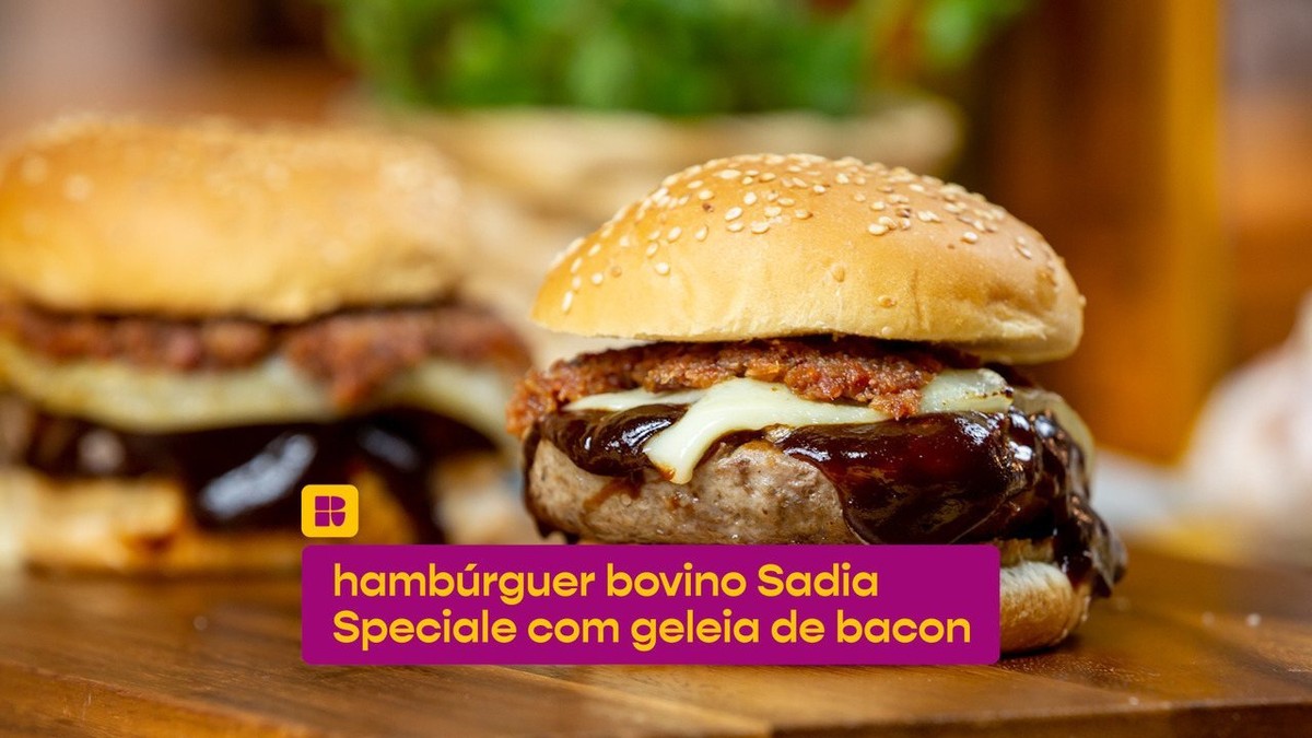 Hambúrguer com geleia de bacon | Receitas Sadia | Receitas