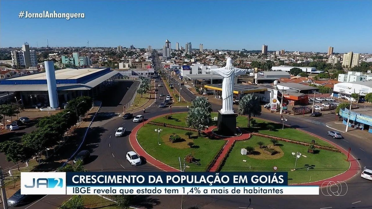 Goiás ganha quase 100 mil novos moradores em um ano, diz IBGE | Goiás | G1