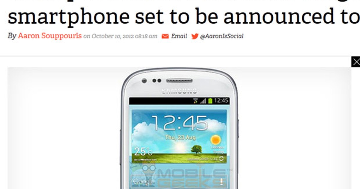 G1 - Samsung apresentará celular Galaxy SIII mini em evento na Alemanha ...