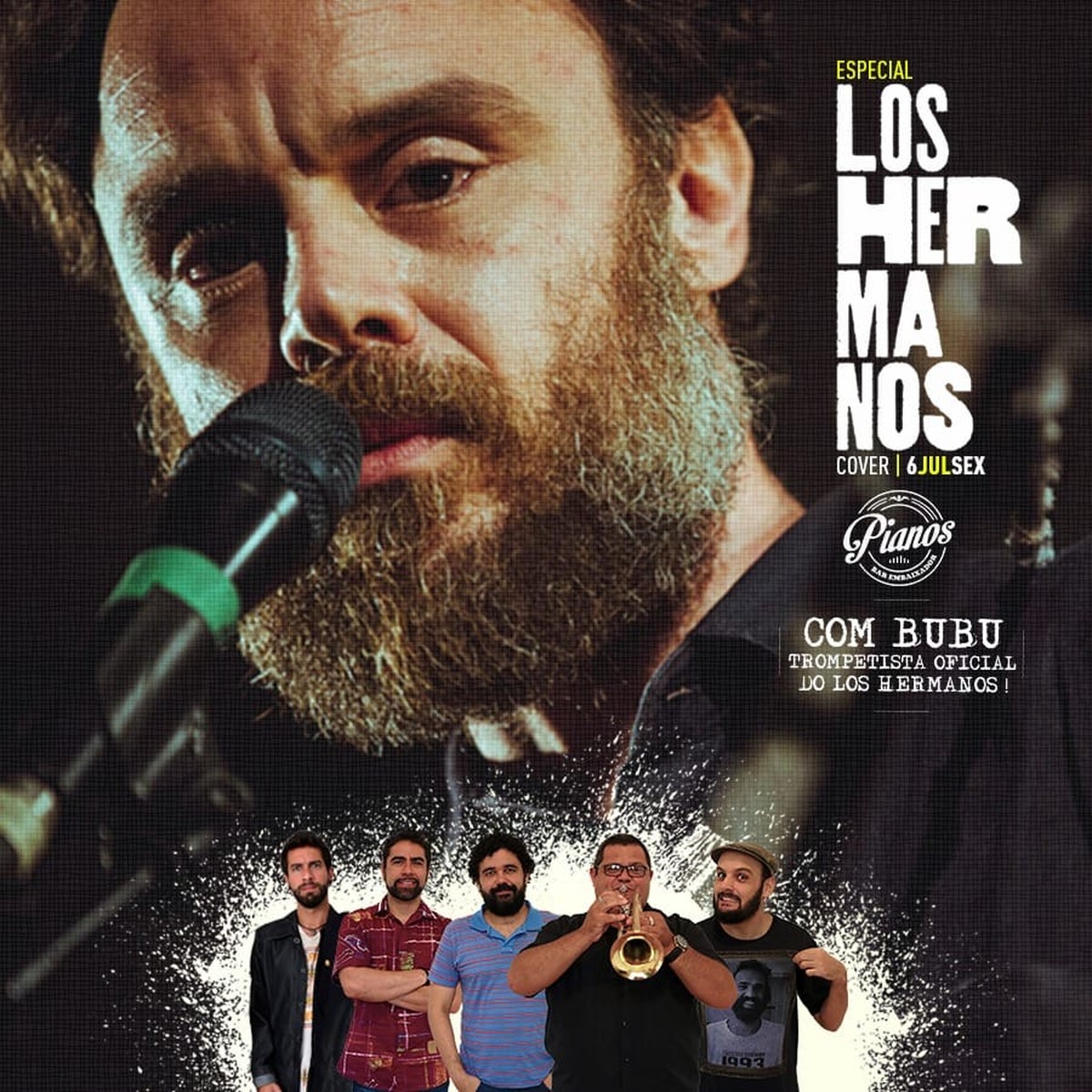 Com trompetista Bubu, show em homenagem aos Los Hermanos é realizado em ...