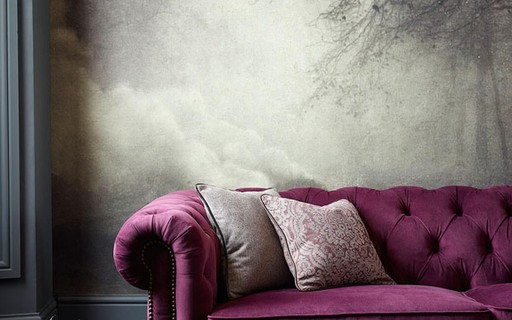 Décor do dia: sofá ultra violet na sala de estar bucólica - Casa Vogue ...