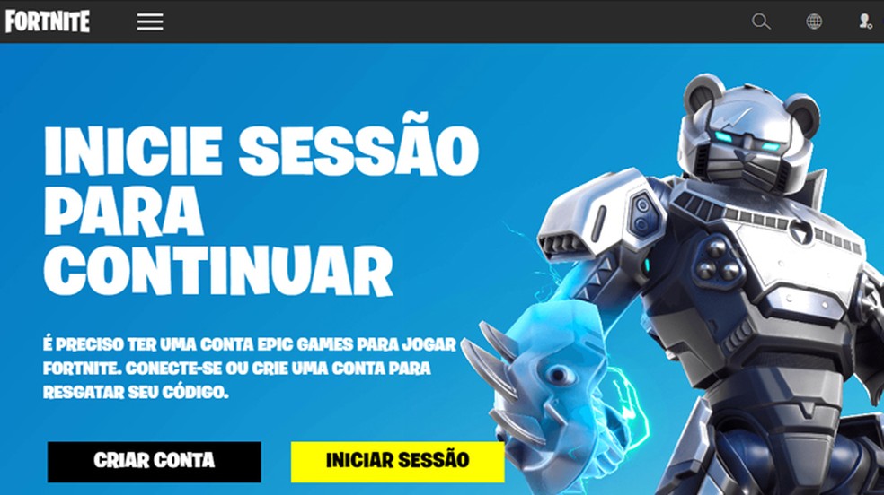 Como Resgatar Um Código Do Fortnite Pelo Site Da Epic Games Jogos De