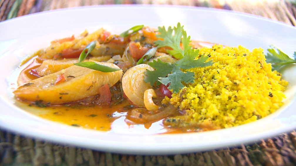 Aprenda como fazer receita de moqueca vegana de banana da terra no Chef ...