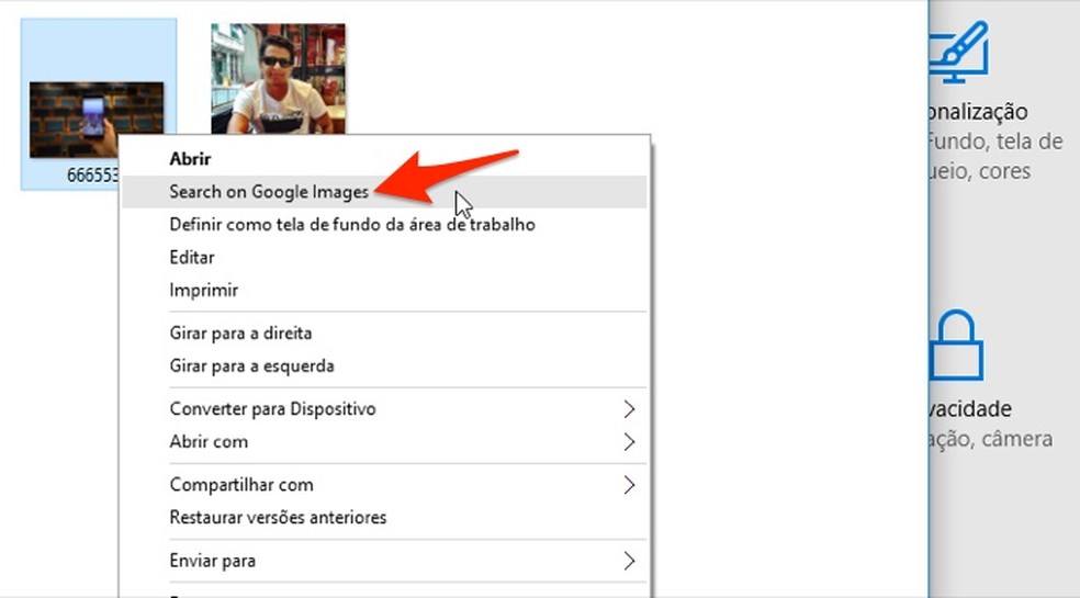 Como pesquisar imagem no Google a partir dos arquivos do Windows ...