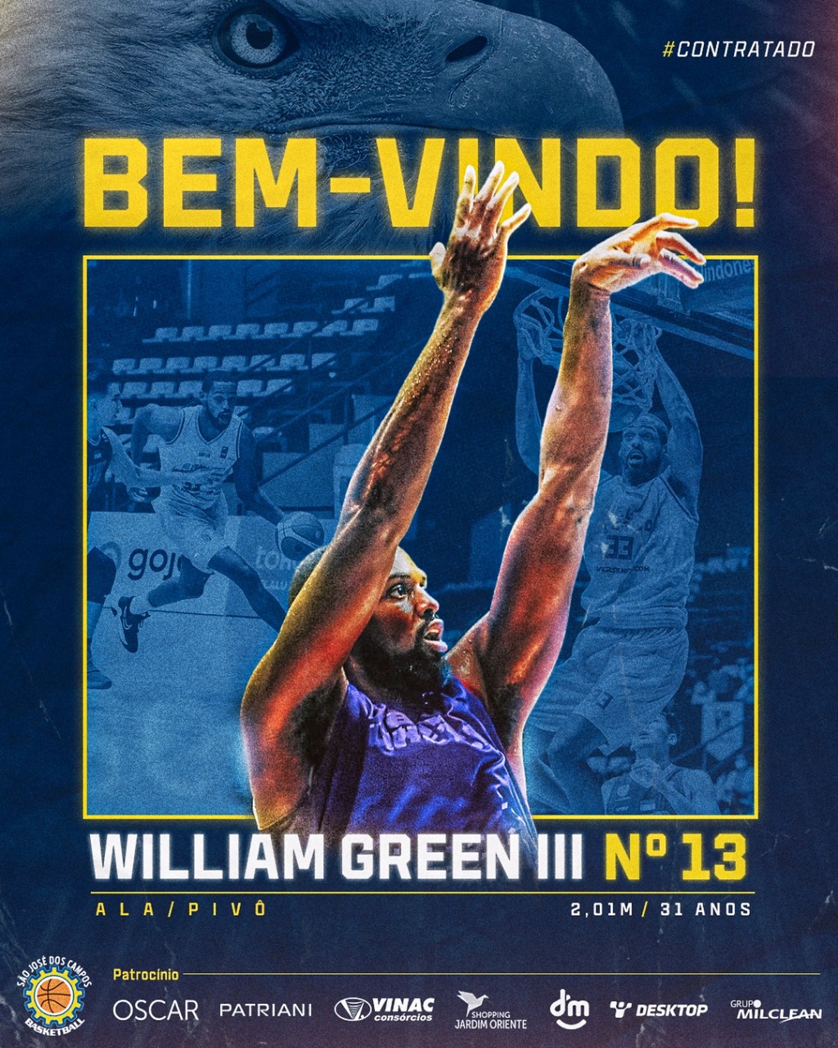 São José Basketball anuncia norte-americano William Green para a ...