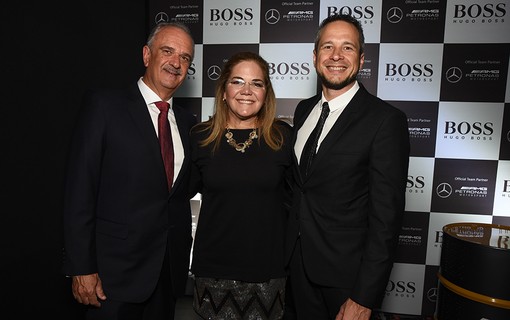 GALERIA: Hugo Boss faz festa e recebe piloto da Formula 1