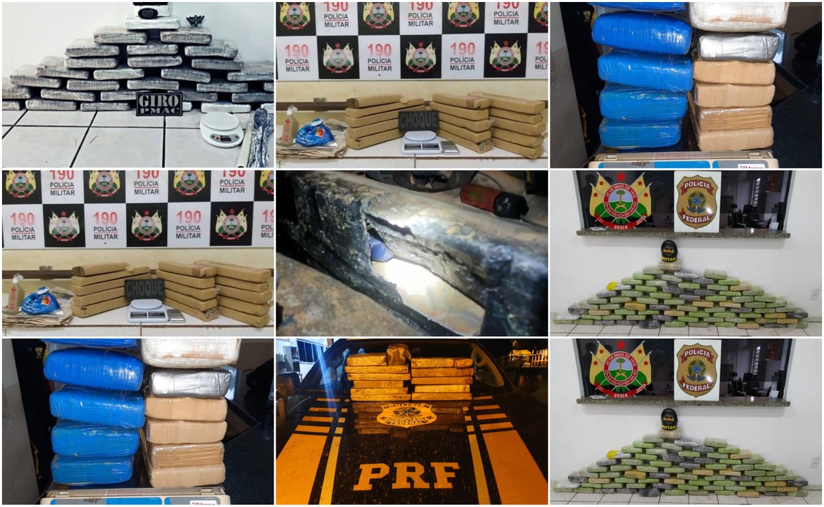 Em pouco mais de um mês, polícia apreende quase 600 kg de drogas no ...