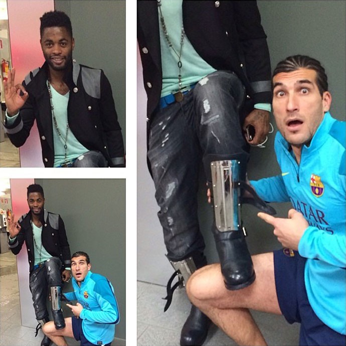 Pinto brinca com 'caneleira' em sapato de Alex Song: 'Errou o dia do ...