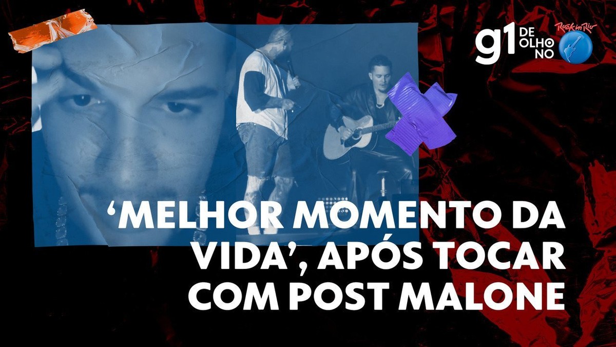 Theo Kant, cantor que tocou violão no show de Post Malone, agradece rapper: 'Melhor momento da ...