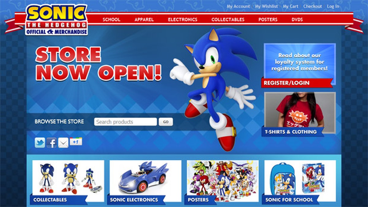 Sega lança loja online oficial do Sonic | Notícias | TechTudo