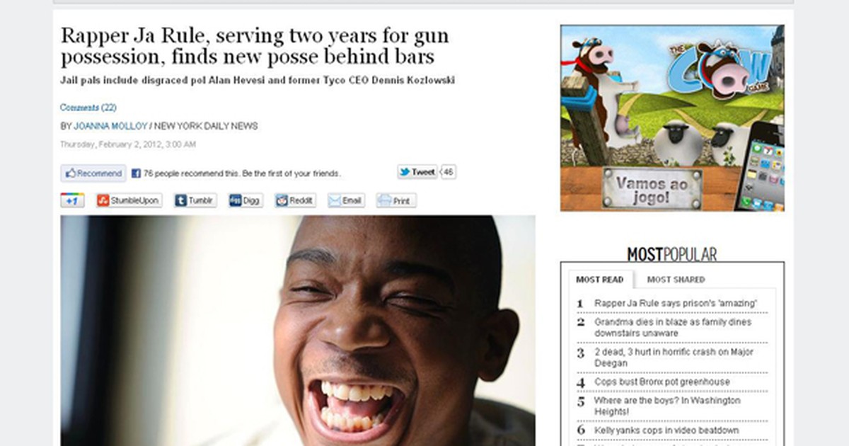 G1 - 'Este lugar é incrível', diz rapper Ja Rule sobre prisão ...