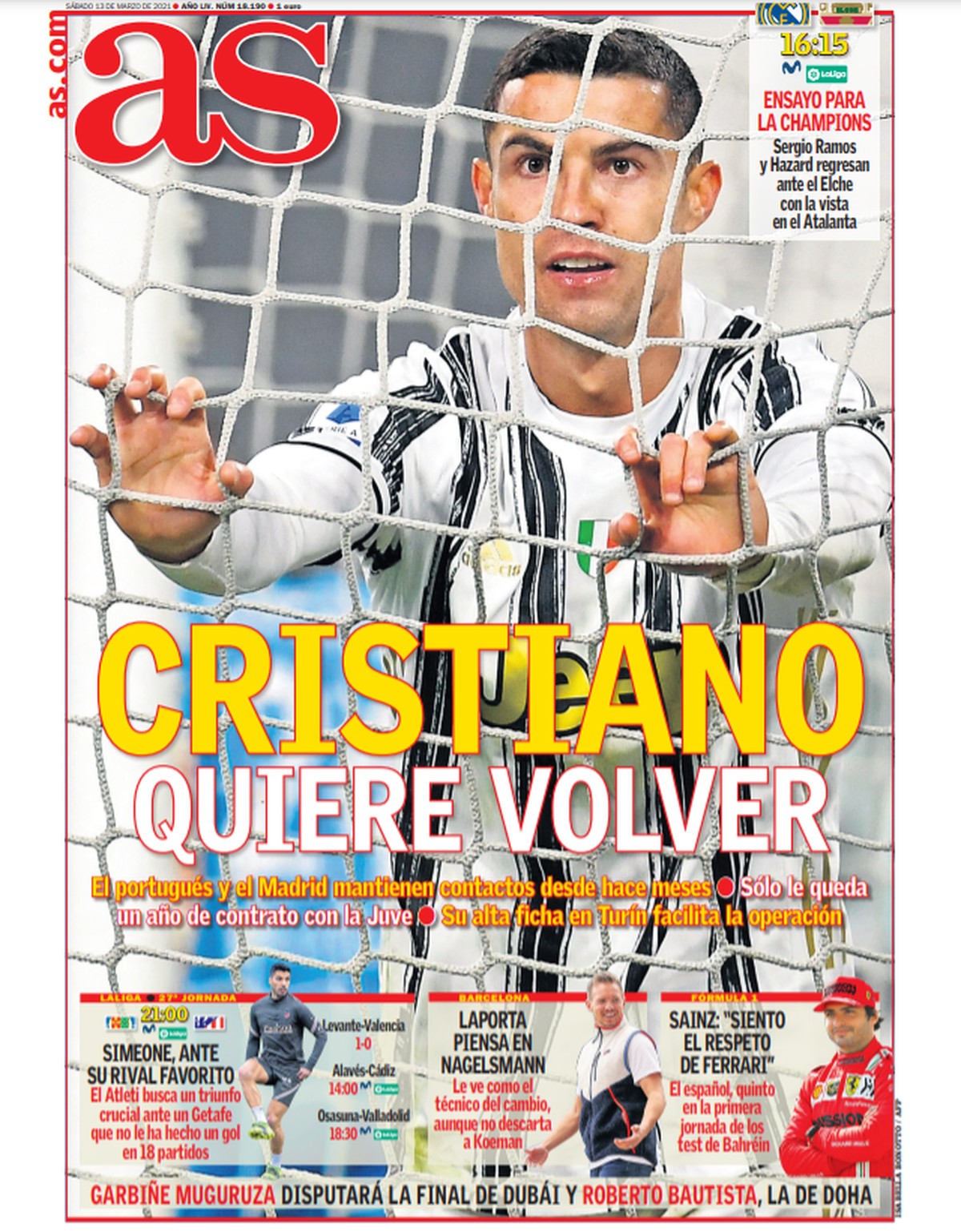 Cristiano Ronaldo estampa capas de jornais com possível desejo de ...
