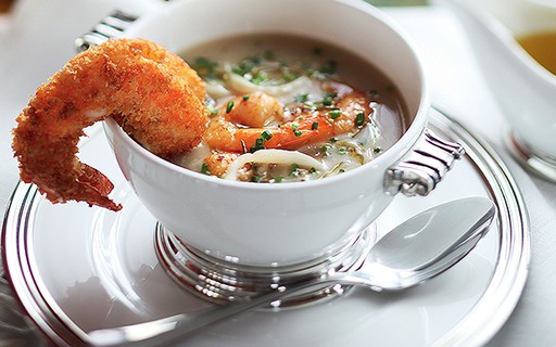 Velouté de frutos do mar - Casa e Jardim | Peixe e frutos do mar