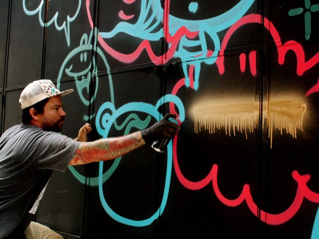 G1 - Além do muro: grafiteiros do Rio pintam casas, tapumes e até ...