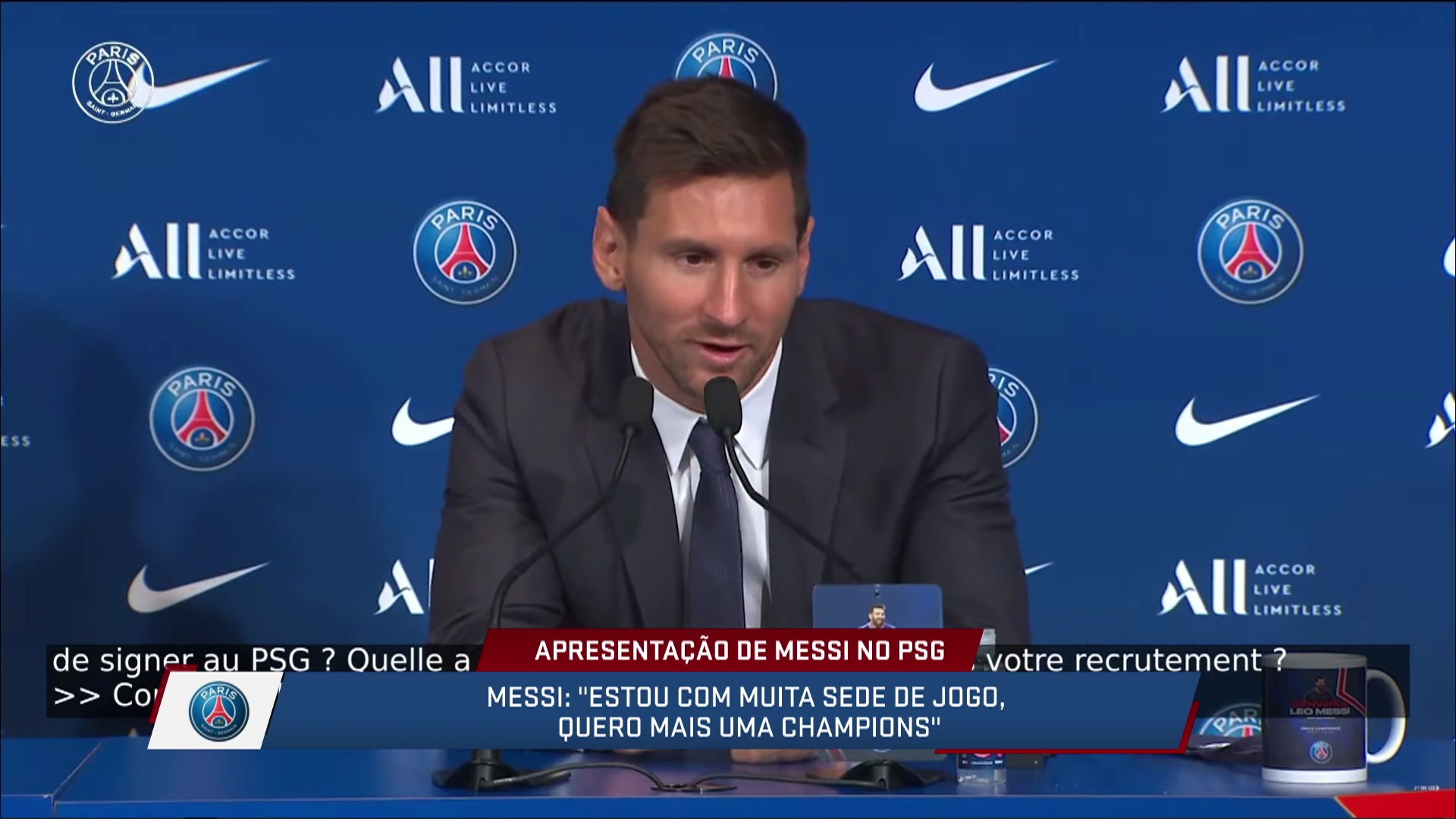 Assista aos principais vídeos da apresentação de Messi ao PSG | futebol ...