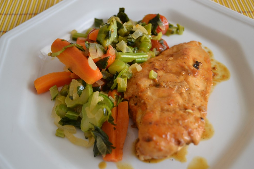Filé De Frango Com Legumes Receitas Gshow Gshow