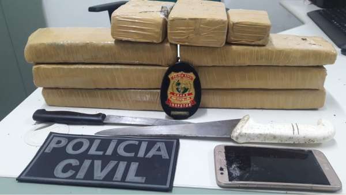Polícia apreende cinco quilos de maconha e prende suspeito de traficar ...