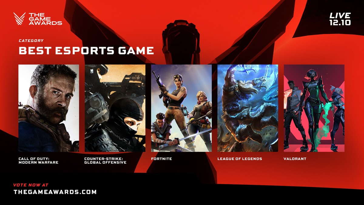 CS:GO, LoL, Valorant e mais concorrem no The Games Awards 2020 ...