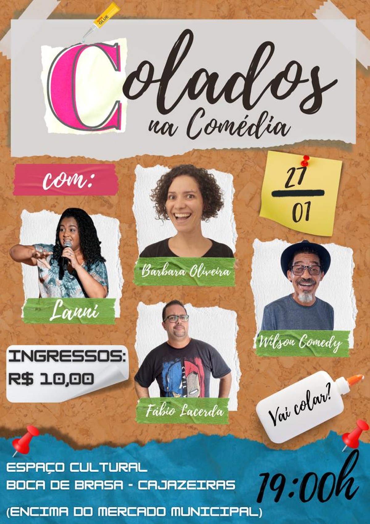 Show de humor ‘Colados na Comédia’ estreia no dia 27/1 | Tá Rolando ...