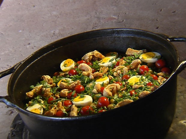 G1 - Aprenda com o Nosso Campo a fazer uma Paella Campeira - notícias ...