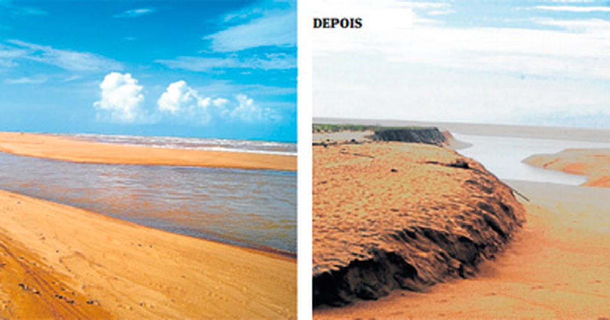 G1 - Rio Doce não alcança mais o mar na foz de Regência, em Linhares ...